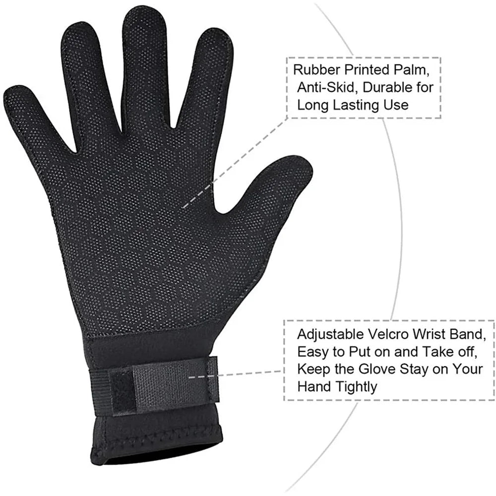 XUKER 3mm & 5mm Neoprene Scuba Diving Gloves – Durable, Warm & Versati ...