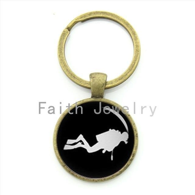Scuba Diver Keychain | Scuba Diver Keyring – The Eagle Ray Dive Shop